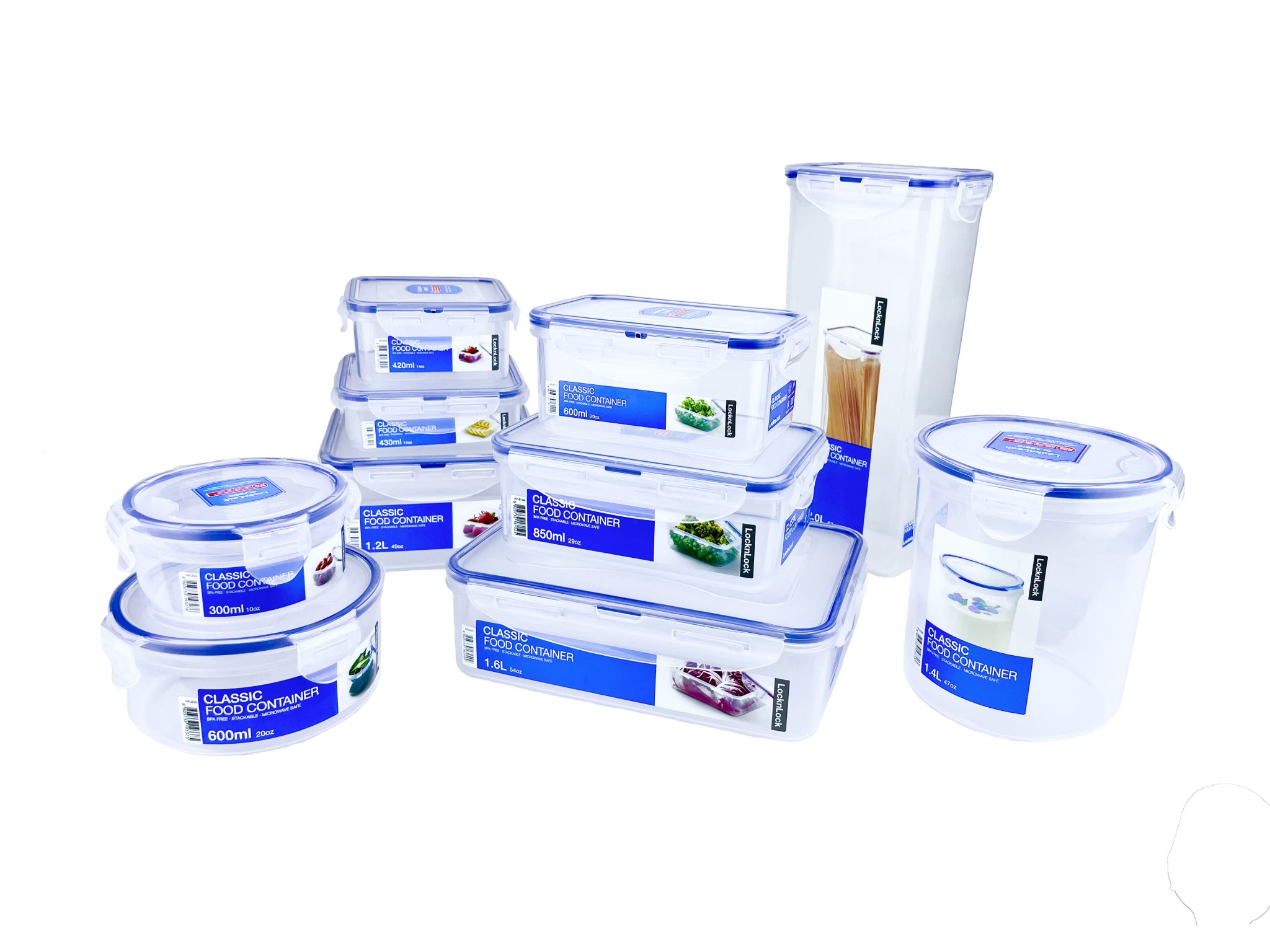 LocknLock Hermético Cuadrado 600ml – LocknLock